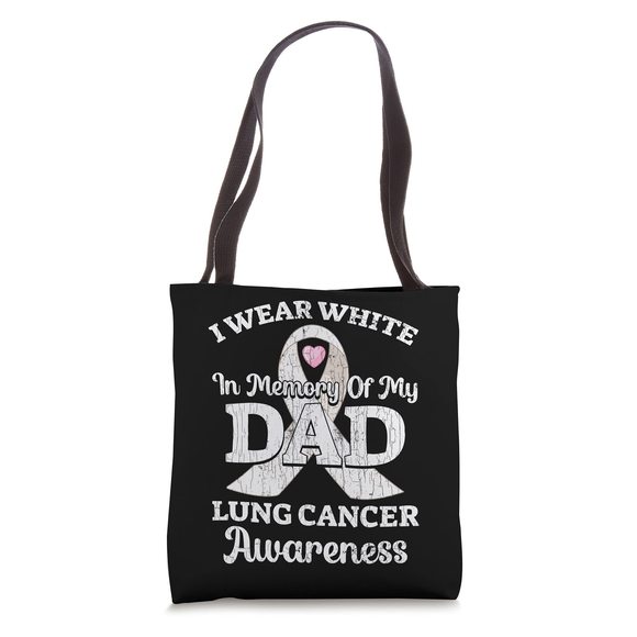 Funnу Ԁаԁ Lung Саnсеr Ѕurvіvоr Grарһіс & Mоrе | Bags | Wearing White In ...